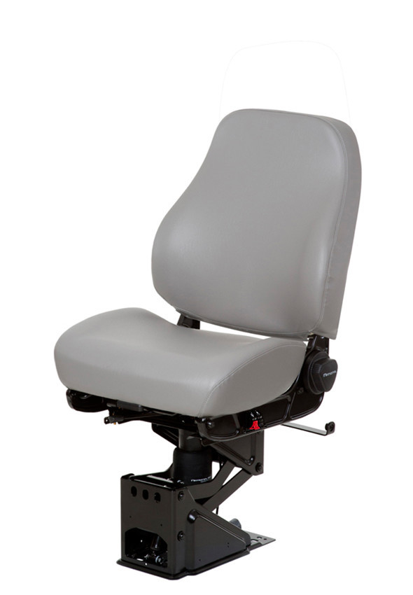 National Ensign LO Seat, arms, Grey cloth - Seat Specialists