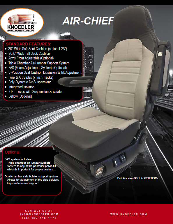 Knoedler Releases TALL BACK seat - Seat Specialists