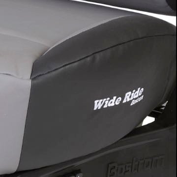 Bostrom Seating Wide Ride Core Black/Gray Ultra Leather Seat Cover and ...