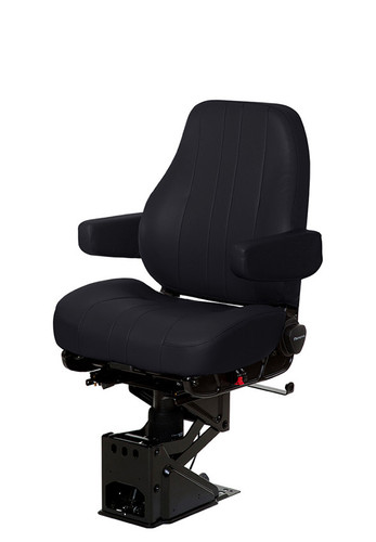 National Captain MidBack Black Vinyl Arms - Seat Specialists