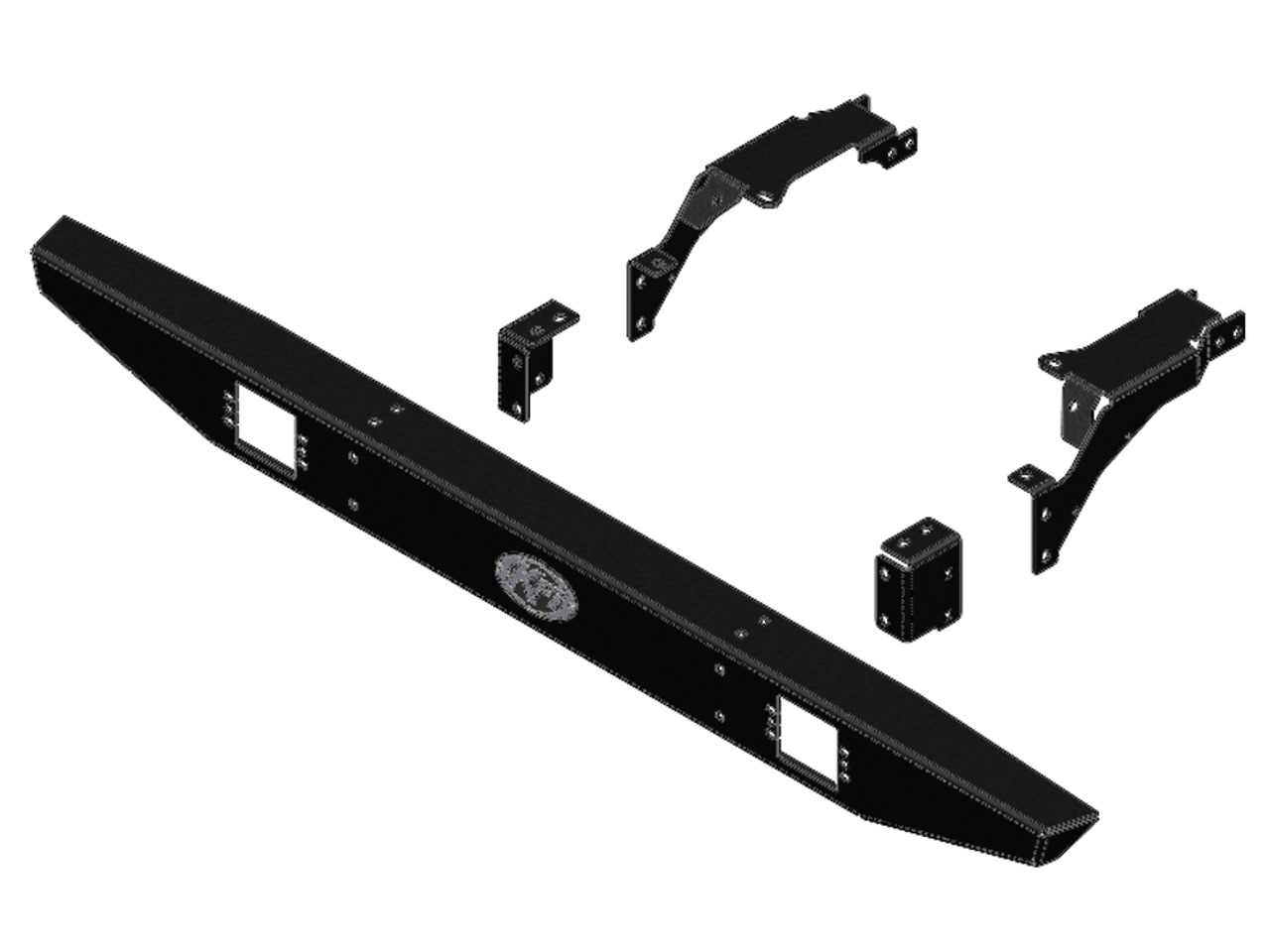 Polaris Ranger Xp 1000 Rear Formed Bumper Utv Hq