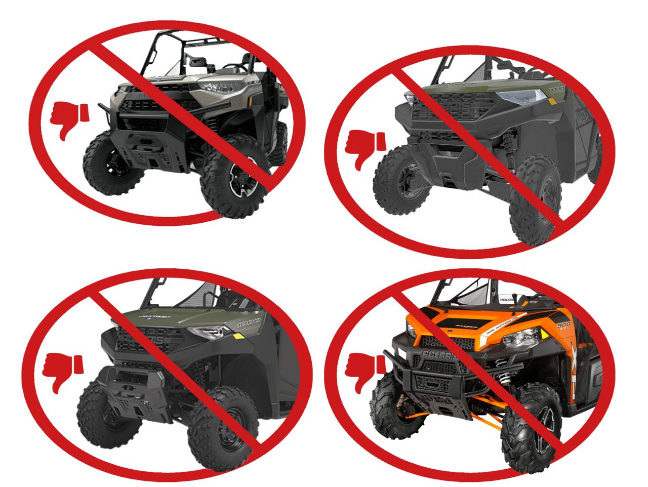 Polaris Ranger XP 1000 Front Upper 2" Receiver | UTV HQ