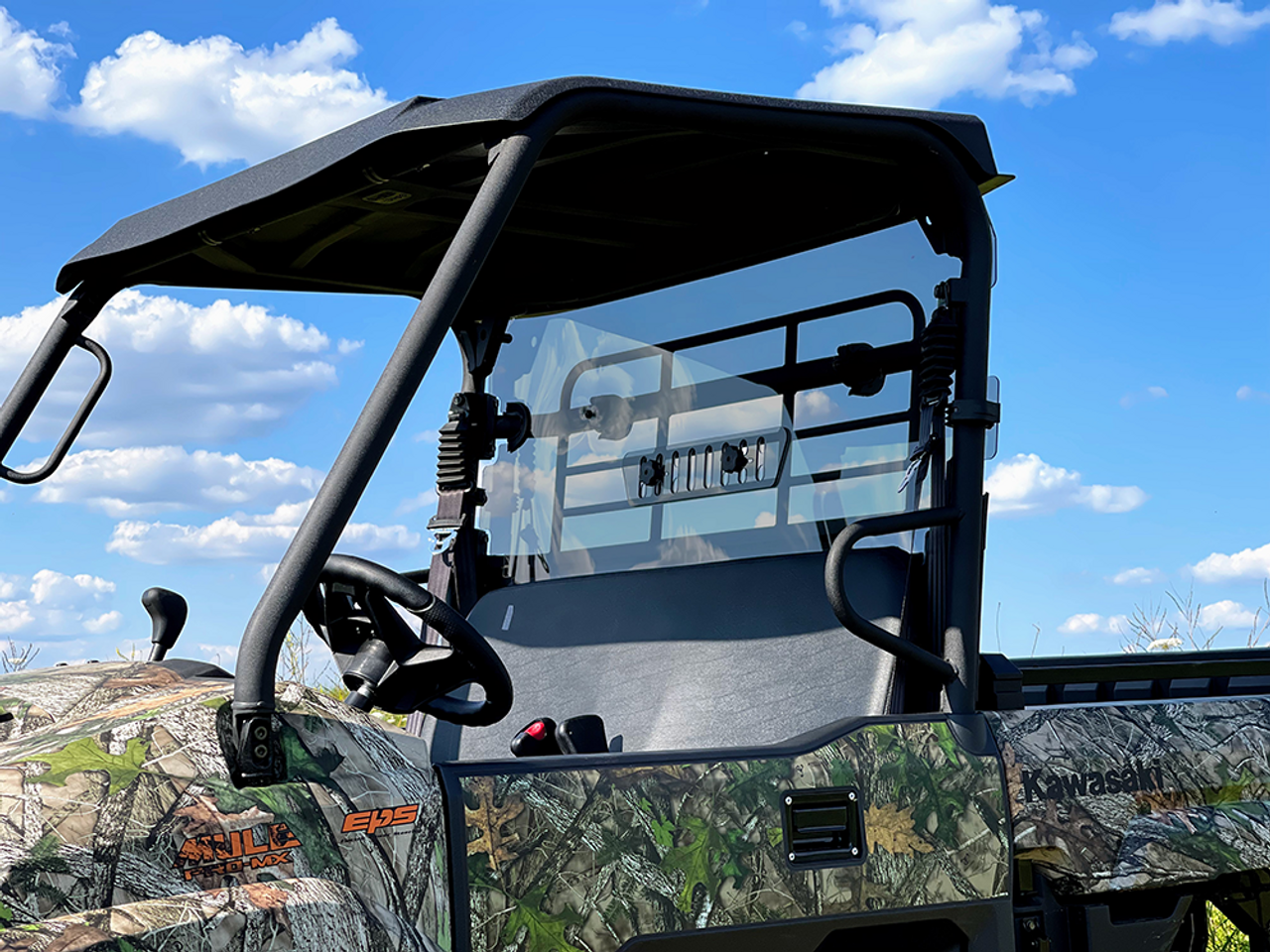 Kawasaki Mule Pro Mx Tinted Rear Vented Windshield Utv Hq
