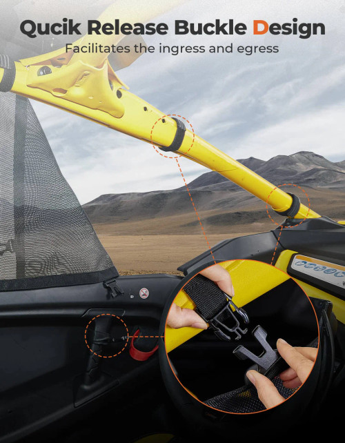 Can-Am Maverick R Window Nets | UTV HQ