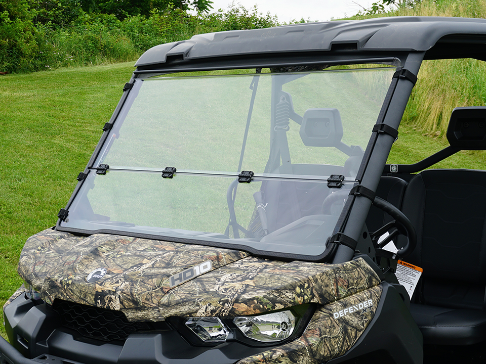 Can Am Defender Scratch Resistant Folding Windshield | UTV HQ
