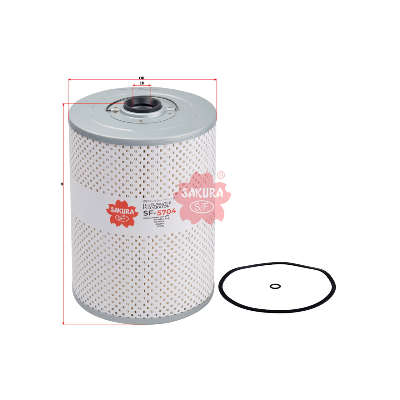 Sakura Fuel Filter Element SF-5704 Equivalent to Caterpillar 2W-4234 ...