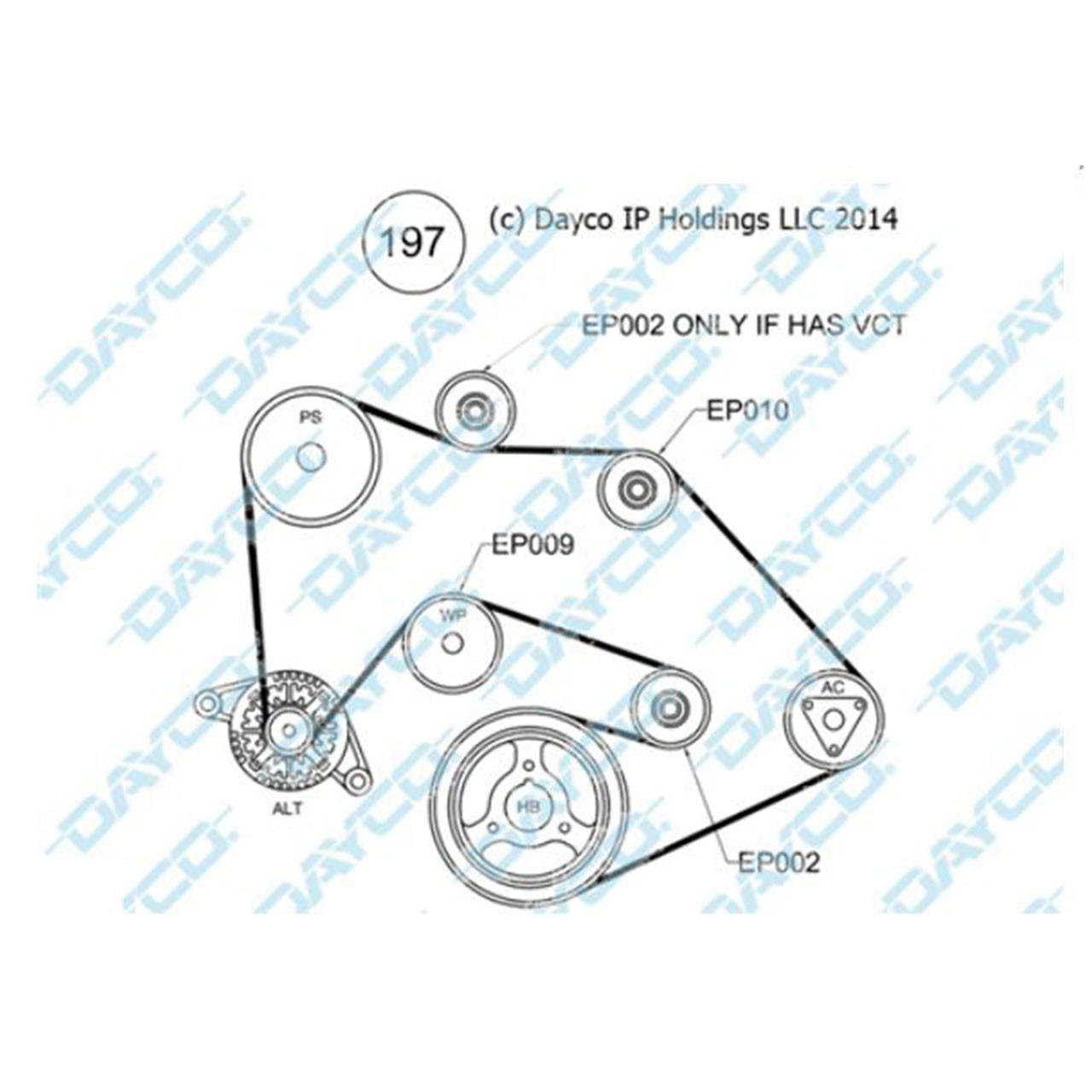 Ford Falcon EF-EL 4.0L 6 Cyl. Belt & Nuline Pulley Kit WBPK16N ...