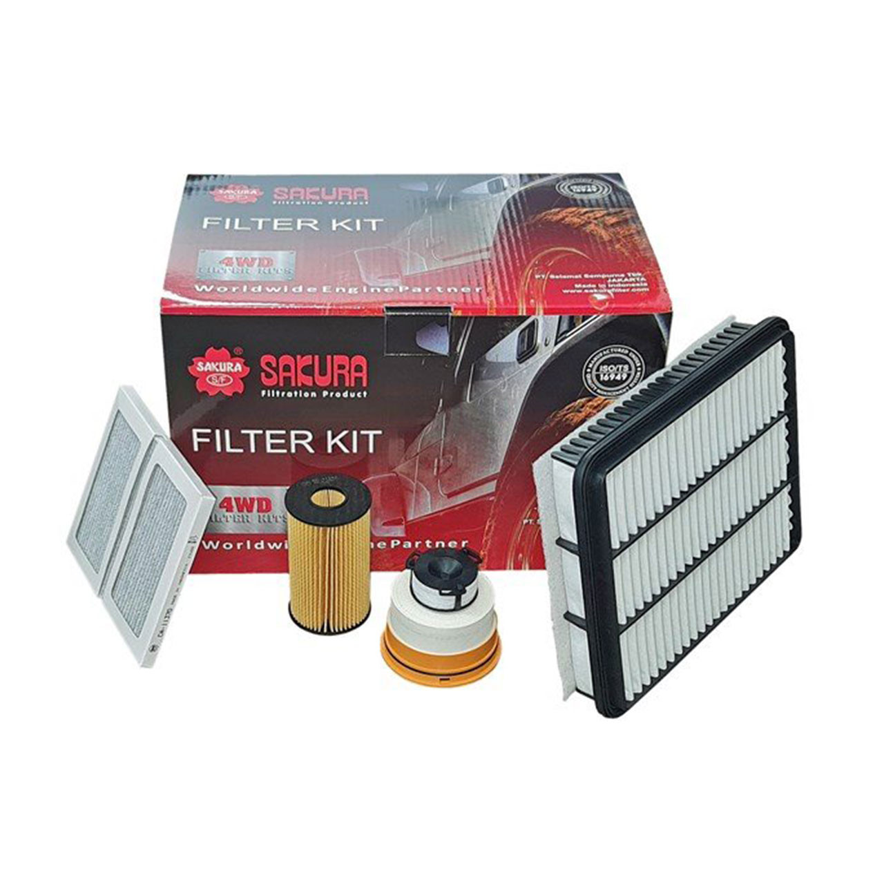 Sakura Filter Kit K-11610 for Toyota Landcruiser 4.5L V8 70 Series 1VD ...