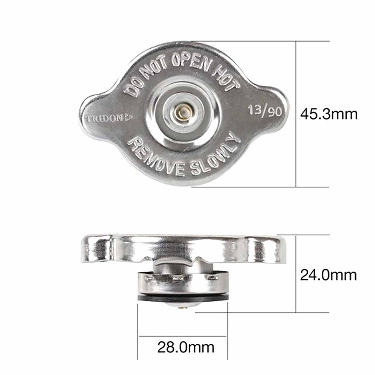 CB16110 Tridon Metal Radiator Recovery Cap 16PSi 110kPa Small Japanese ...