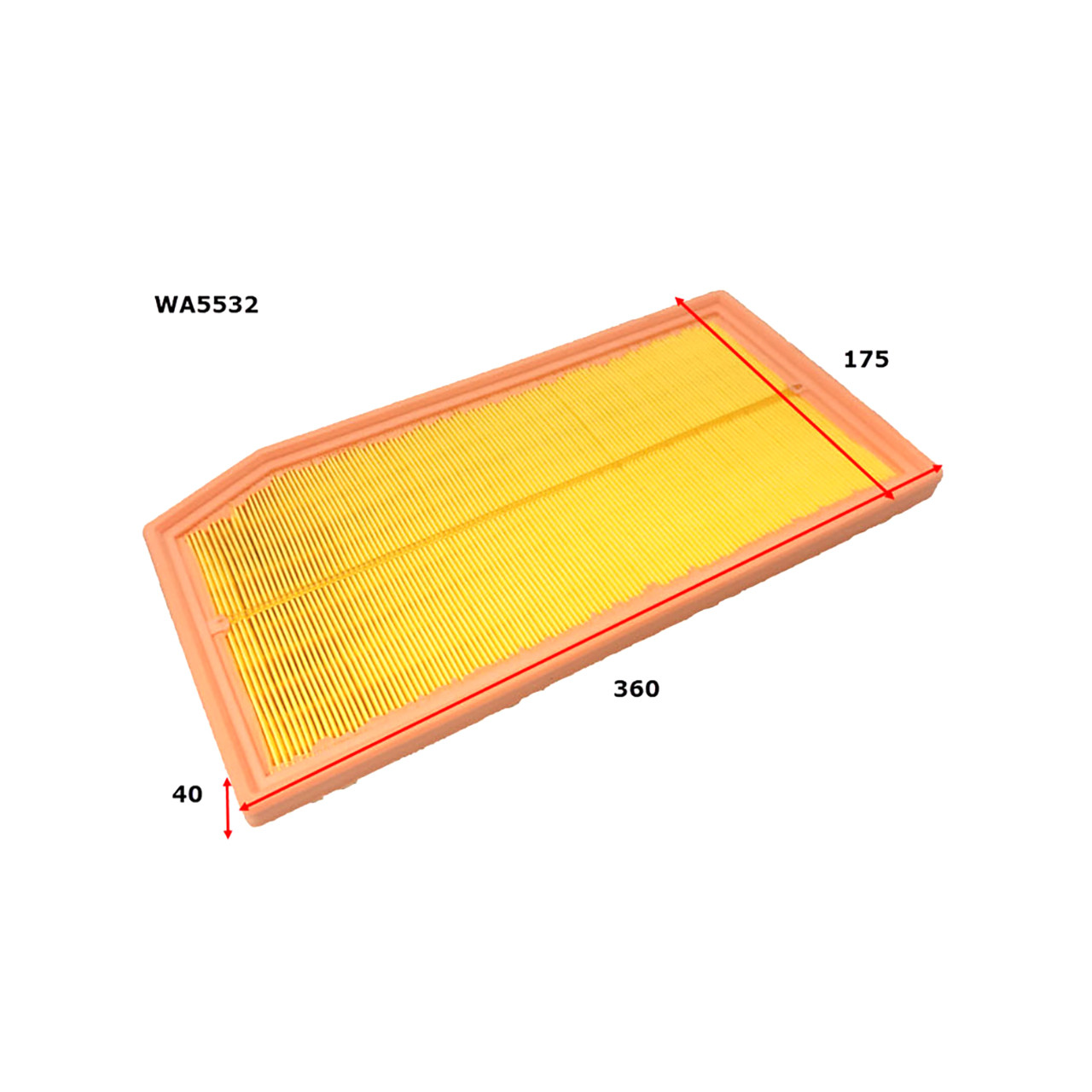 WA5532 Wesfil Air Filter for Mercedes (Cross Ref: A2033)