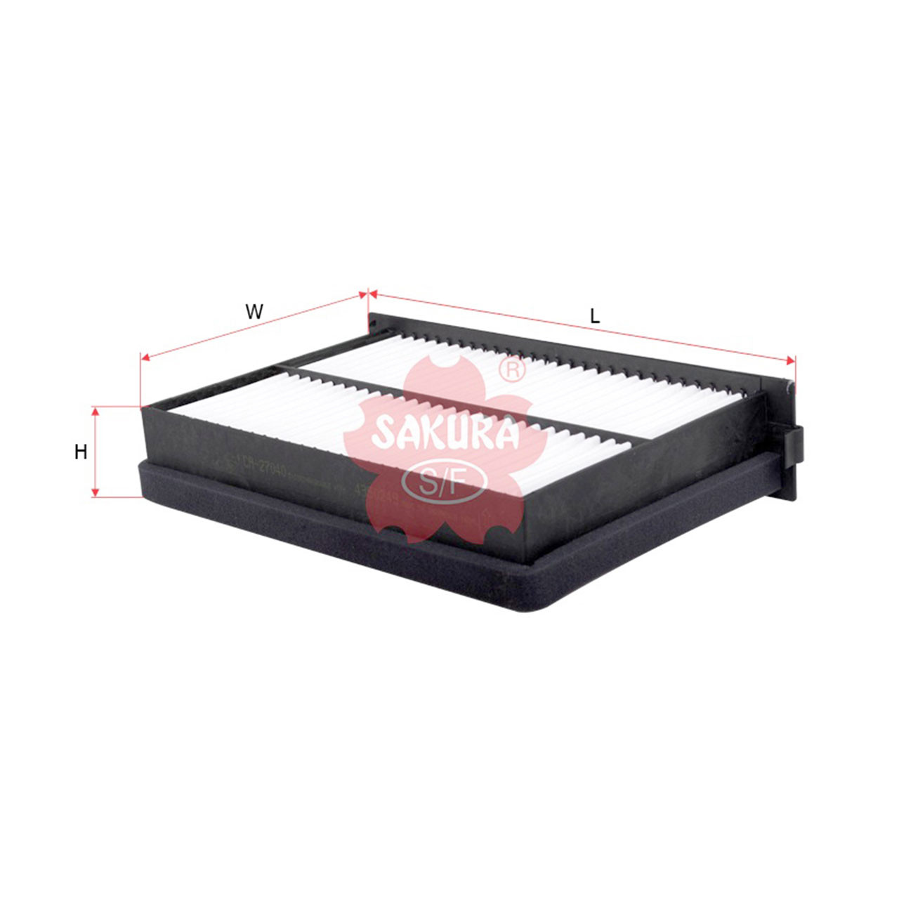 Sakura Cabin Air Filter CA-27040 Cross Ref: 4350249 - Western Filters