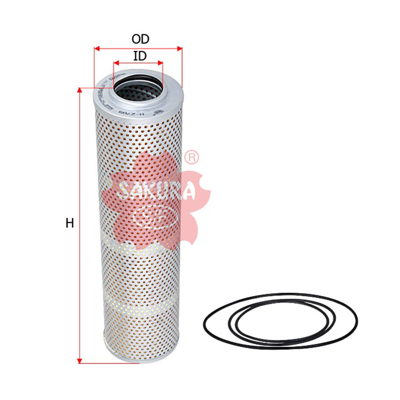 Sakura Hydraulic Filter Element H-2705 Cross Ref: 4225846 - Western Filters