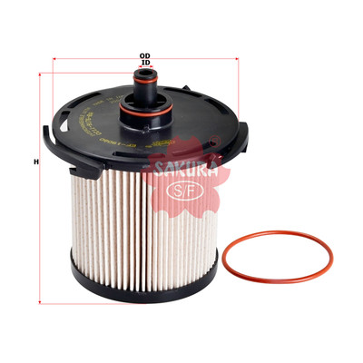 Sakura Fuel Filter Element EF-2702 Cross Ref: 4679981 - Western Filters