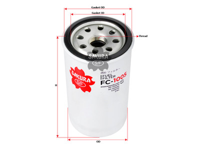 Sakura Spin-On Fuel Filter FC-8002 Cross Ref: Z169A - Western Filters