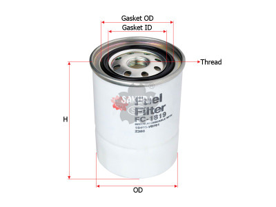 Sakura Spin-On Fuel Filter FC-1803 Cross Ref: 16403-59E00 - Western Filters