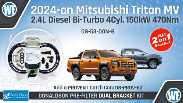 Donaldson Pre-Filter Companion Kit for 2024-on Mitsubishi Triton MV 2.4L
