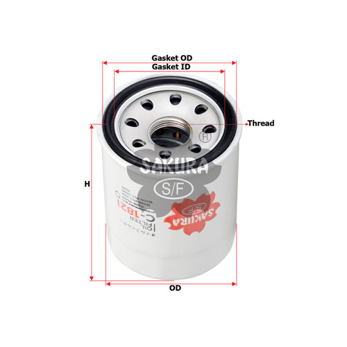 Sakura Full Flow Oil Filter - C-1821