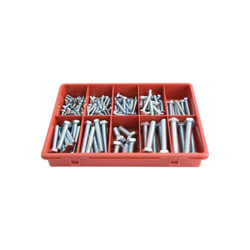 Hexagon Bolts Steel Zinc plated 145 pieces - Jamec Pem Trade Pack 102.155