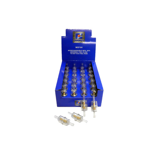 WCF191 Plastic In-Line Fuel Filter Wesfil Cooper Mini 5mm (CrossRef ...