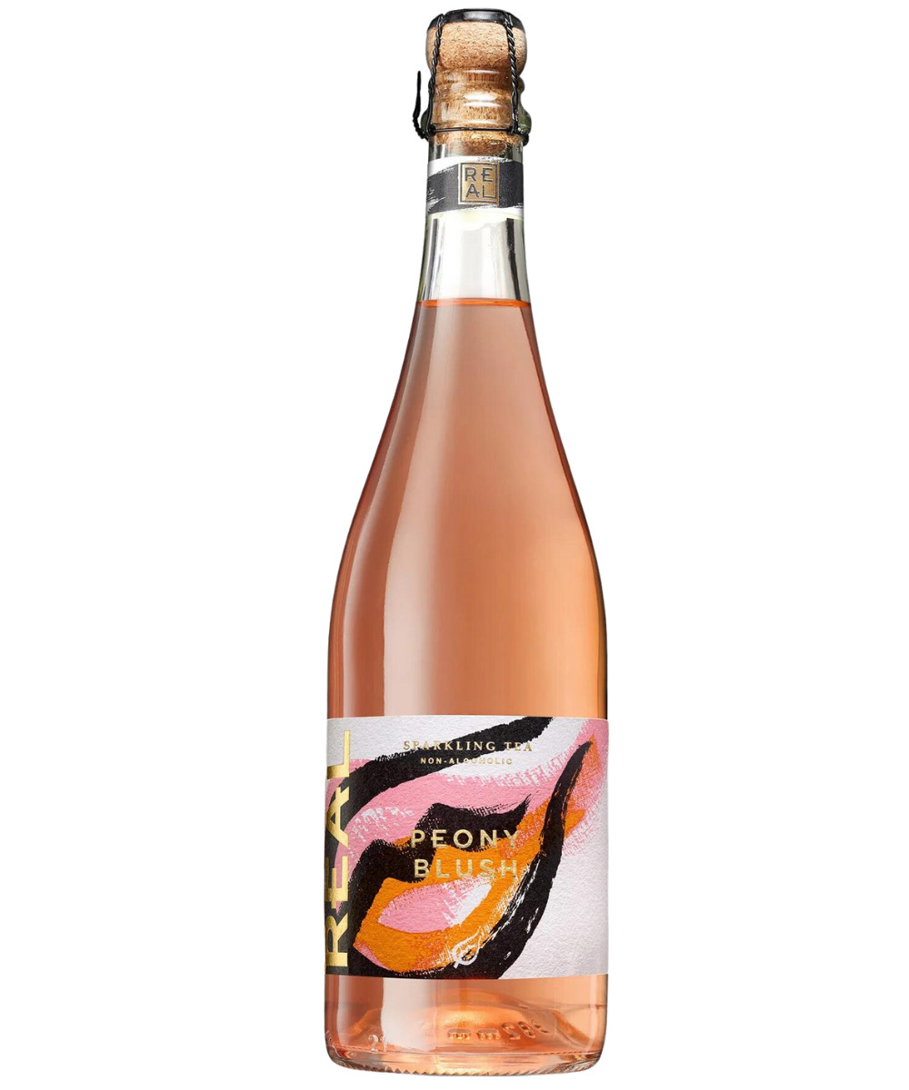 REAL Peony Blush Non-Alcoholic Sparkling Tea - Ellis Wharton Wines