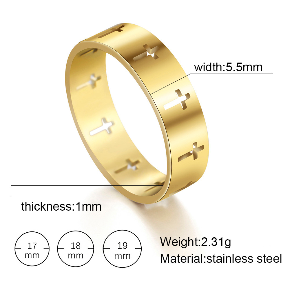 Cut out cross ring - Menta fine jewelry