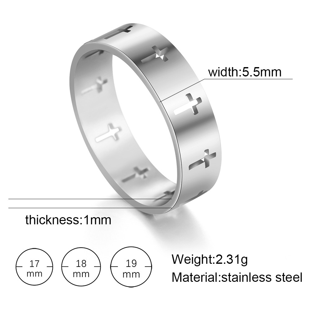 Cut out cross ring - Menta fine jewelry
