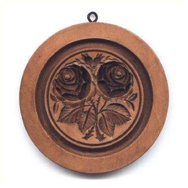 House On The Hill Double Rose Round Springerle Mold - Fante's Kitchen ...