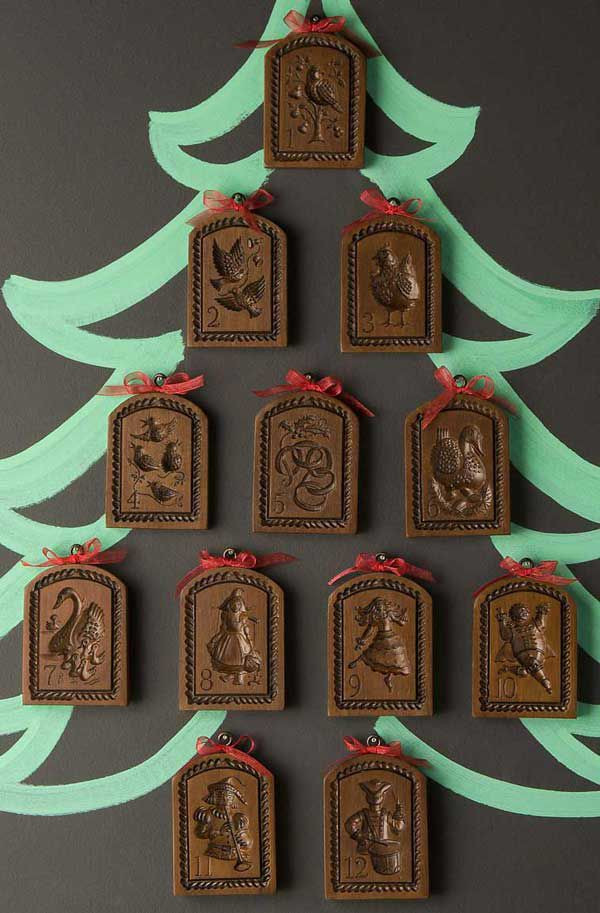 House On The Hill 12 Days of Christmas Springerle Boards Set with ...