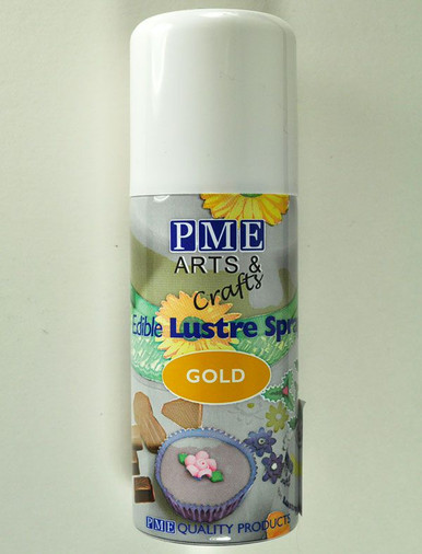 PME Edible Spray Glaze, Gold - Fante's Kitchen Shop - Since 1906