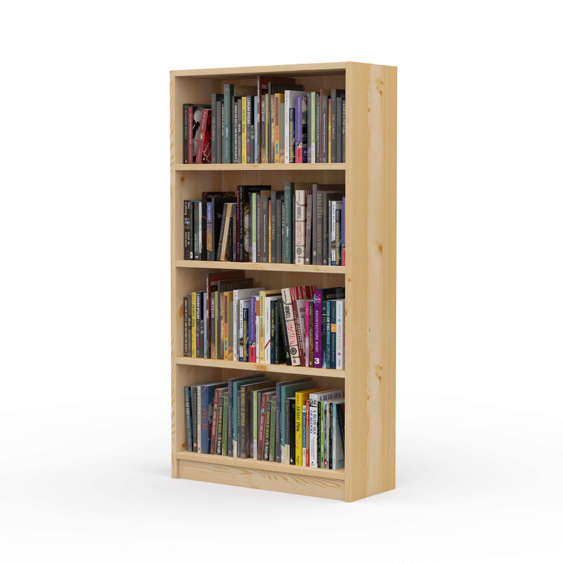 Real Wood Contemporary Bookcases made from Nordic Pine.