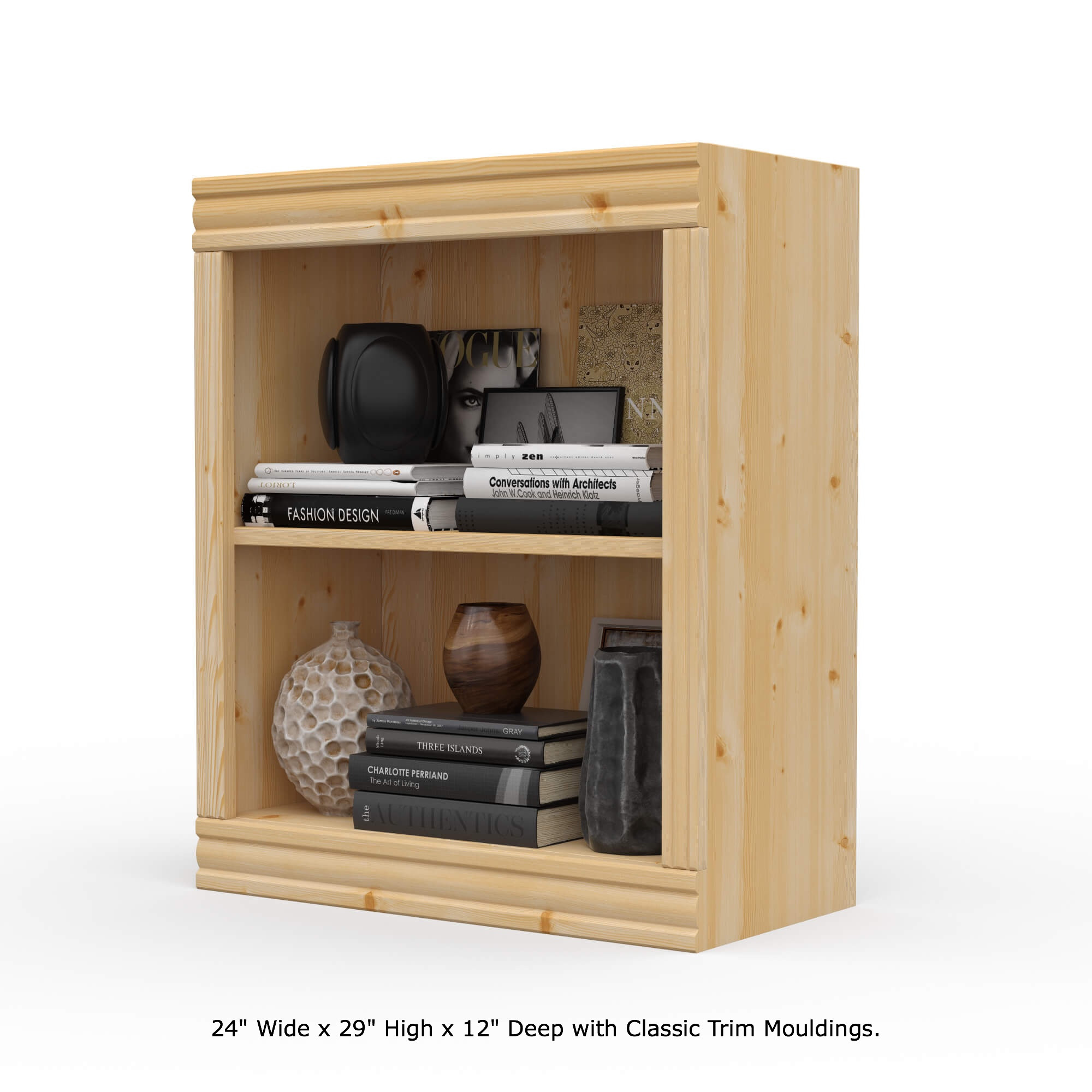 Real Wood Bookcase 29" High x 12" Deep