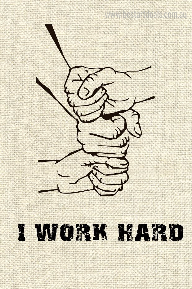 Buy New Do Work Hard Canvas Print Wall Art Decor.