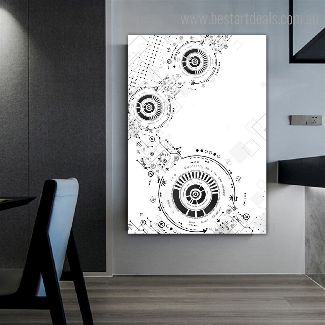 Buy Setting Icon Canvas Print Wall Art Decor.
