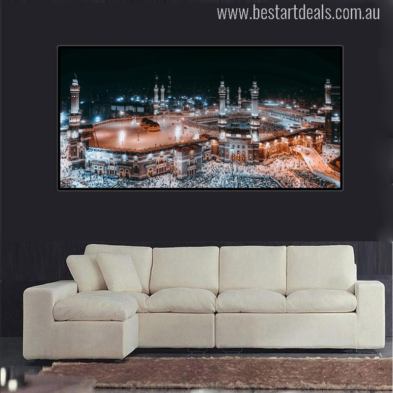 Buy Islamic Mecca Canvas Print Wall Art Decor.