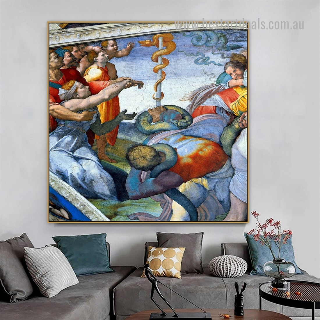 Sistine Chapel Ceiling the Brazen Serpent - Bestartdeals.com.au