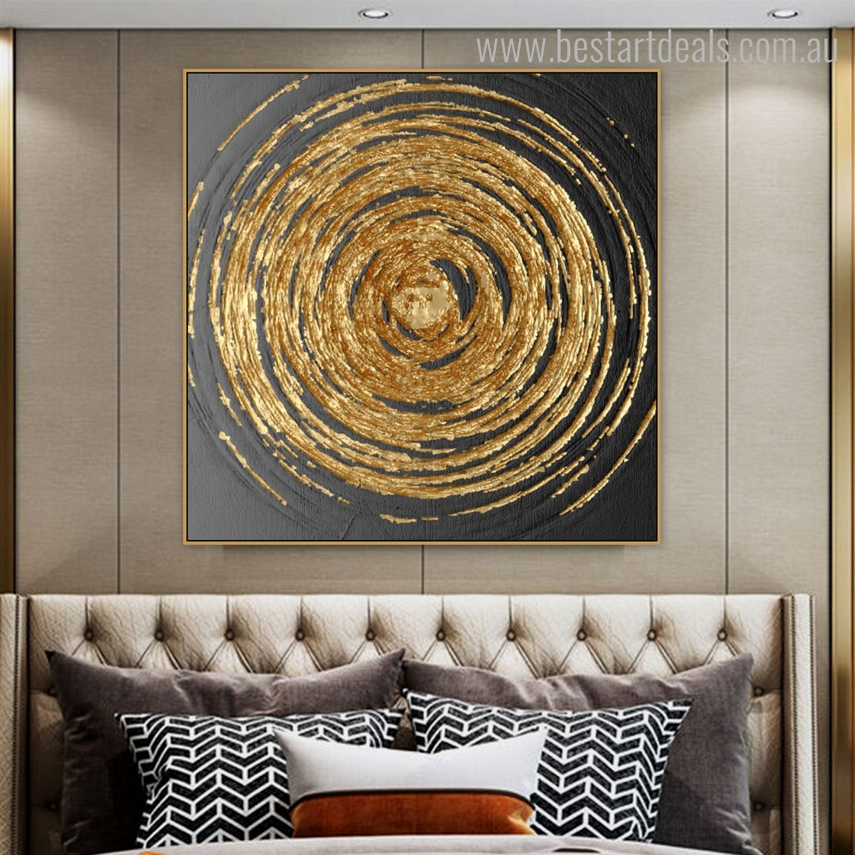 Buy Circular Art Canvas Print Wall Art Decor.