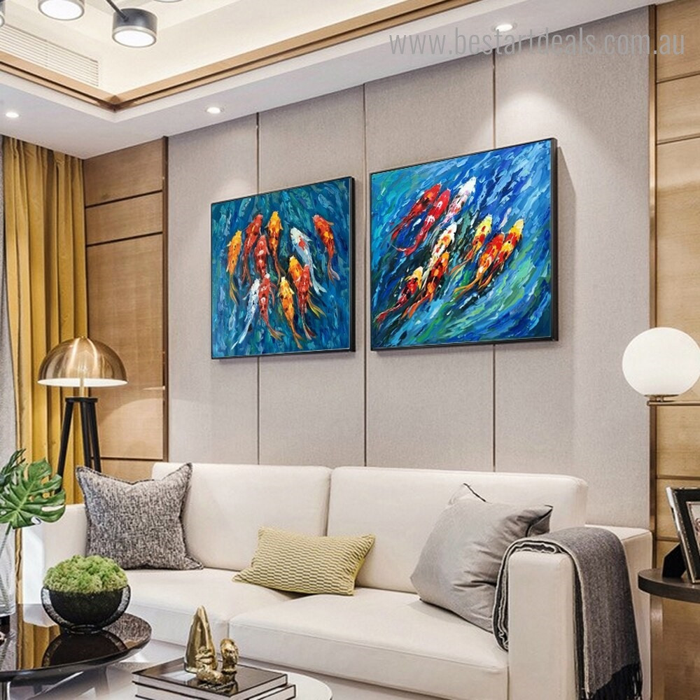 Buy Fish Canvas Print Wall Art Decor.