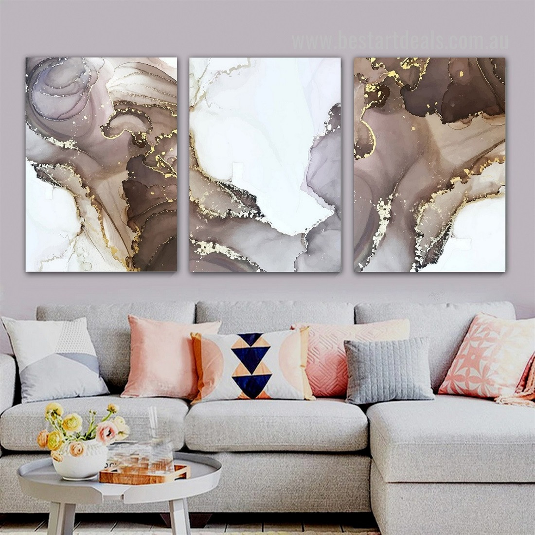 Buy Marble Texture Canvas Print Wall Art Decor.