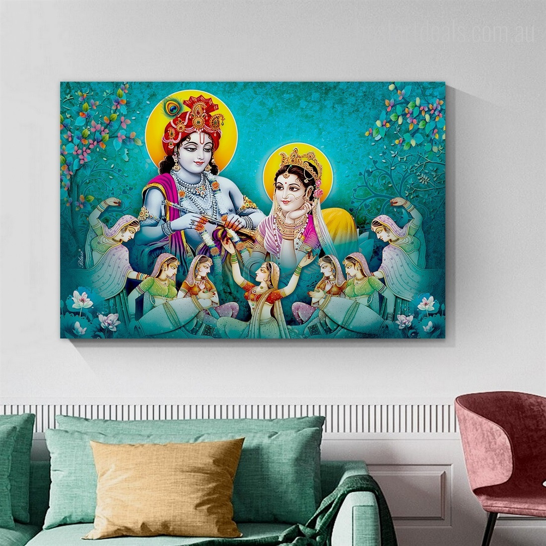 Buy Krishna Canvas Print Wall Art Decor.
