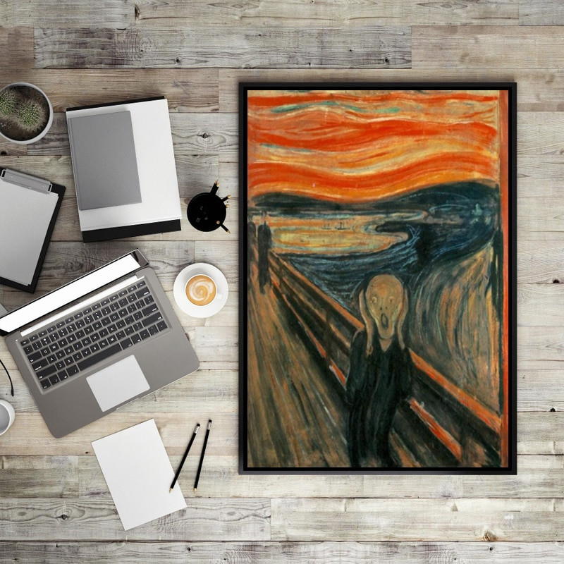 Buy The Scream Canvas Print Wall Art Decor.