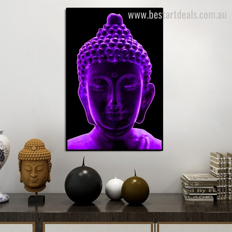 Buy Buddha Face Canvas Print Wall Art Decor.