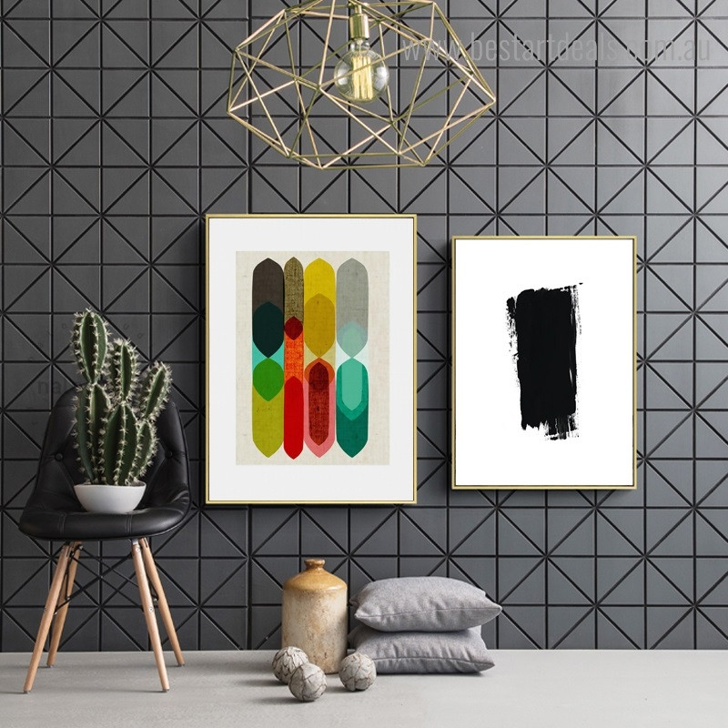 Buy Chromatic Shapes Canvas Print Wall Art Decor.