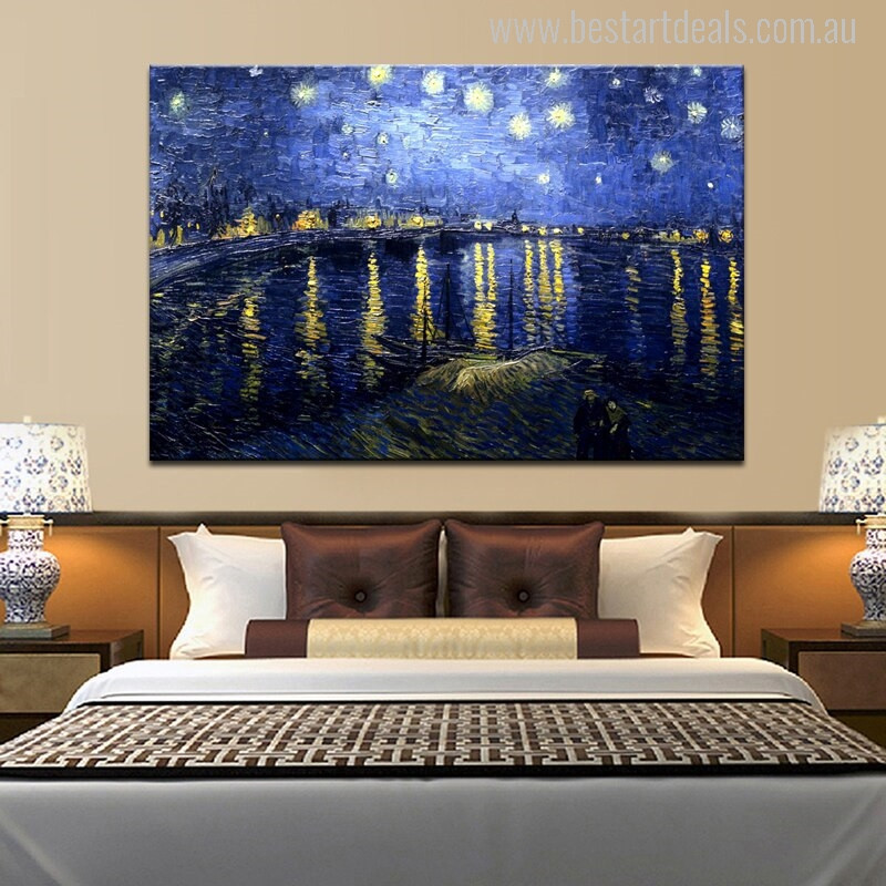 Buy The Starry Night Canvas Print Wall Art Decor.