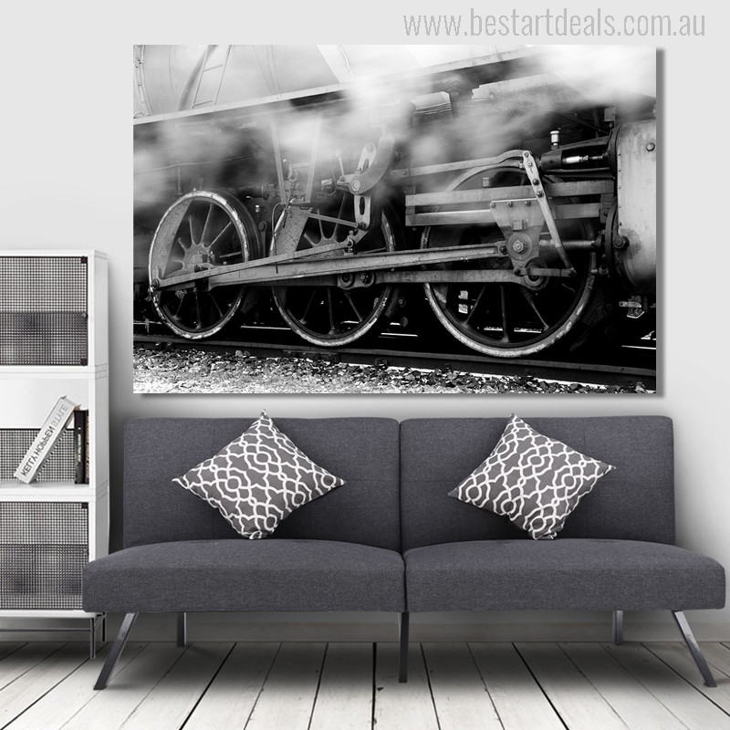 Buy Locomotive Engine Canvas Print Wall Art Decor.