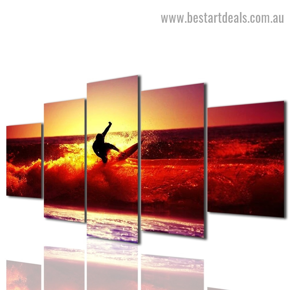 Buy Beach Surf Canvas Print Wall Art Decor.