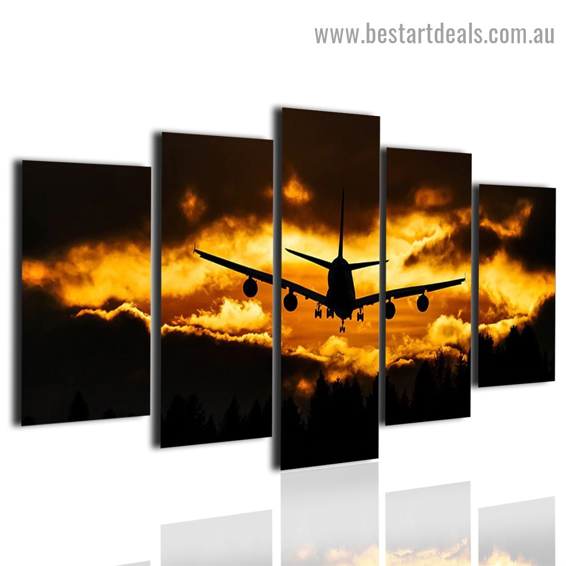 Buy Airplane Canvas Print Wall Art Decor.