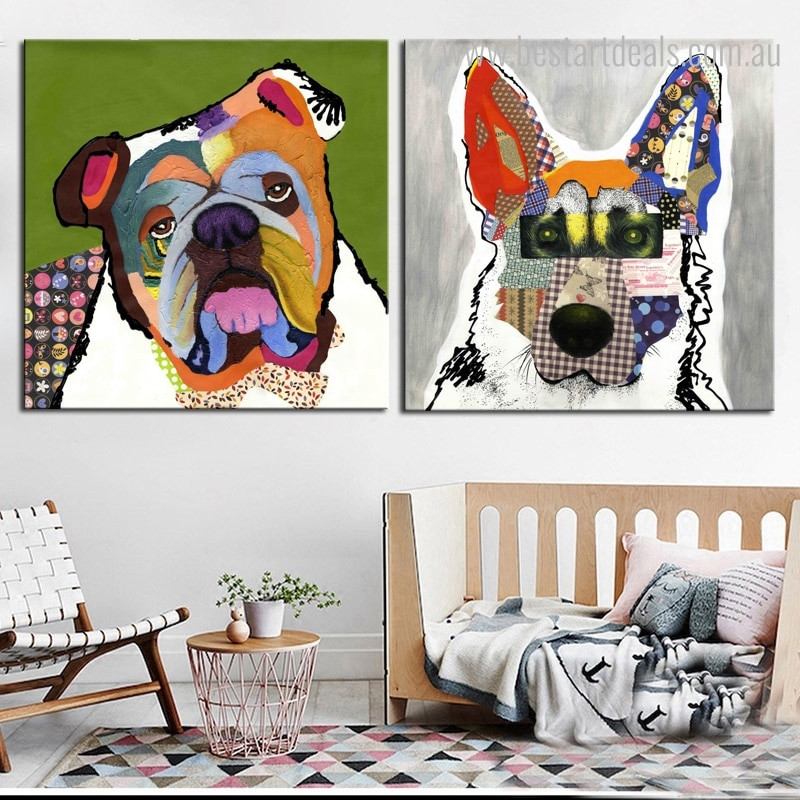 Buy Pet Dogs Canvas Print Wall Art Decor.