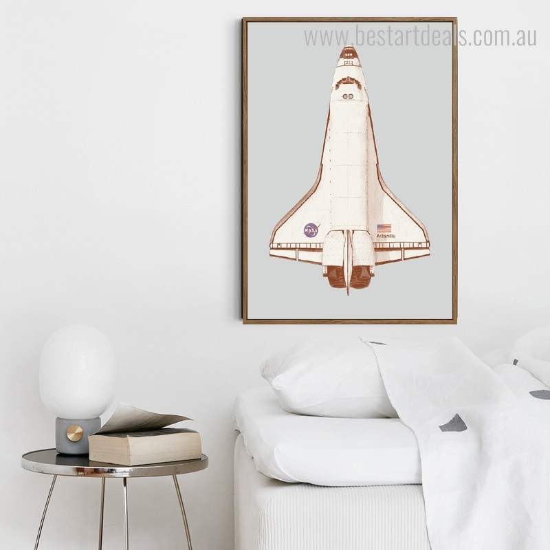 Buy Space Shuttle Atlantis Canvas Print Wall Art Decor.