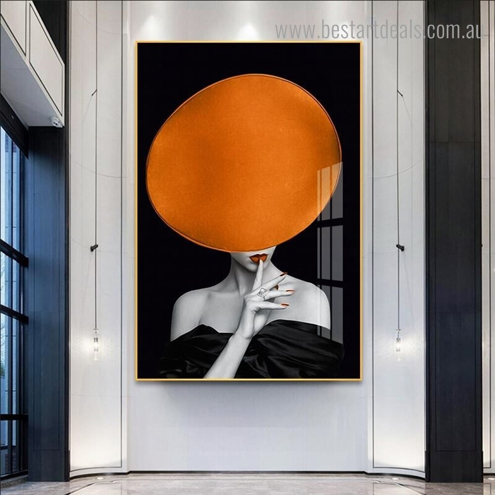Buy Face Circle Canvas Print Wall Art Decor.