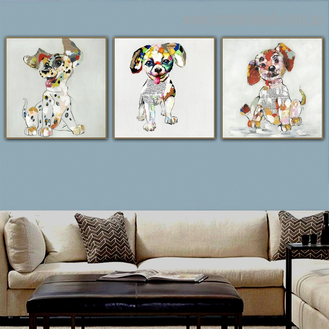Buy Dog Breed Canvas Print Wall Art Decor.